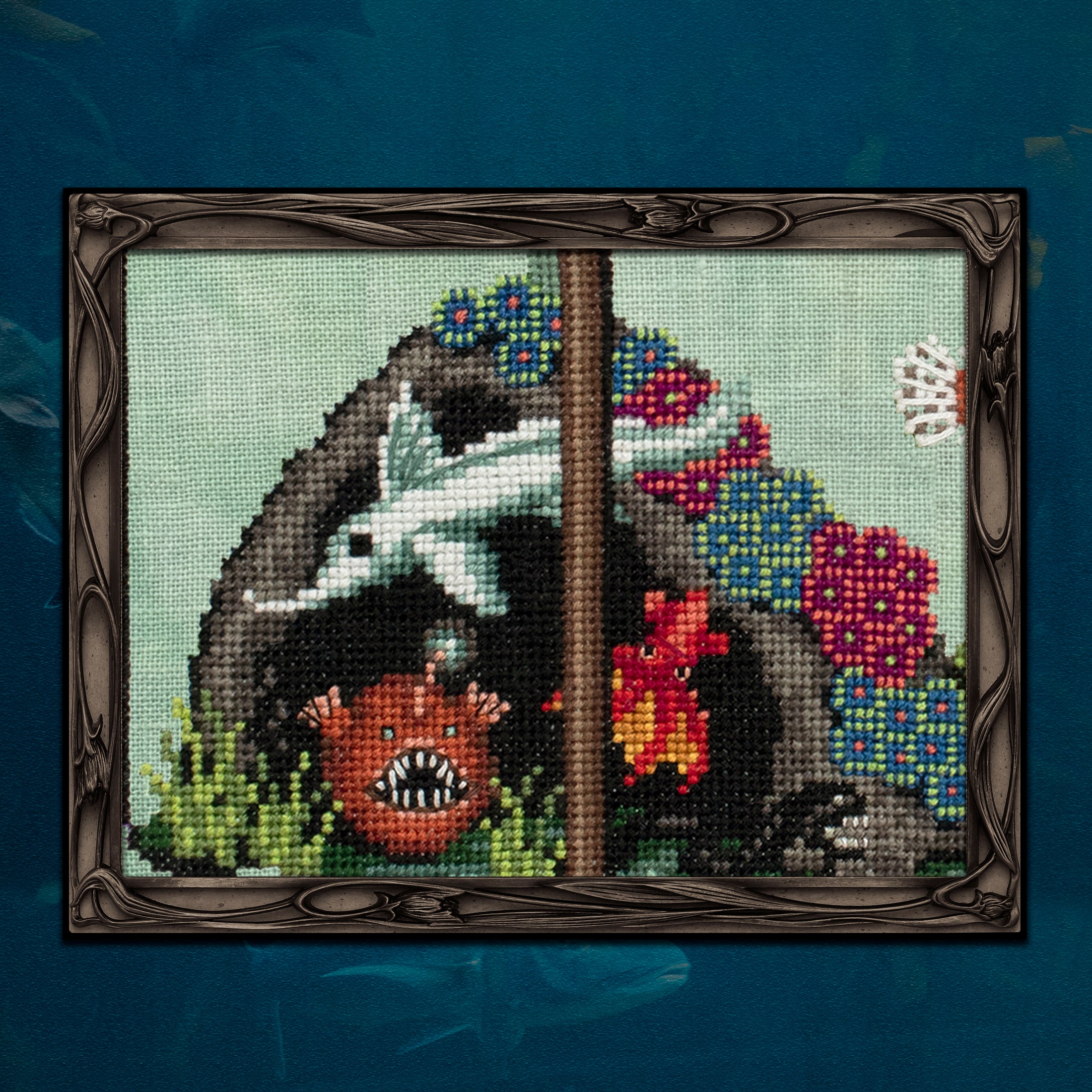 The Deadly Aquarium SAL - Digital PDF Cross Stitch Pattern – Lola Crow ...