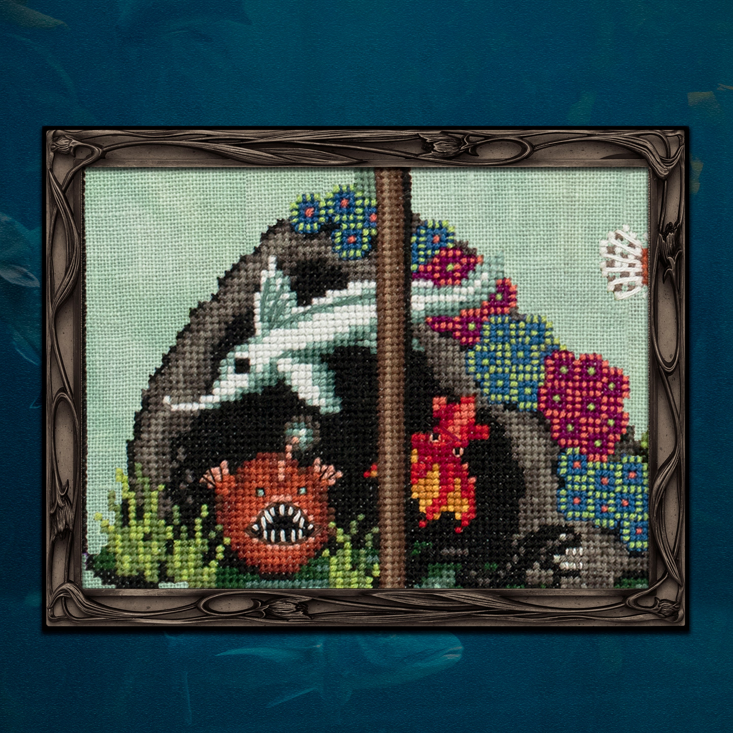 The Deadly Aquarium SAL - Digital PDF Cross Stitch Pattern – Lola Crow ...