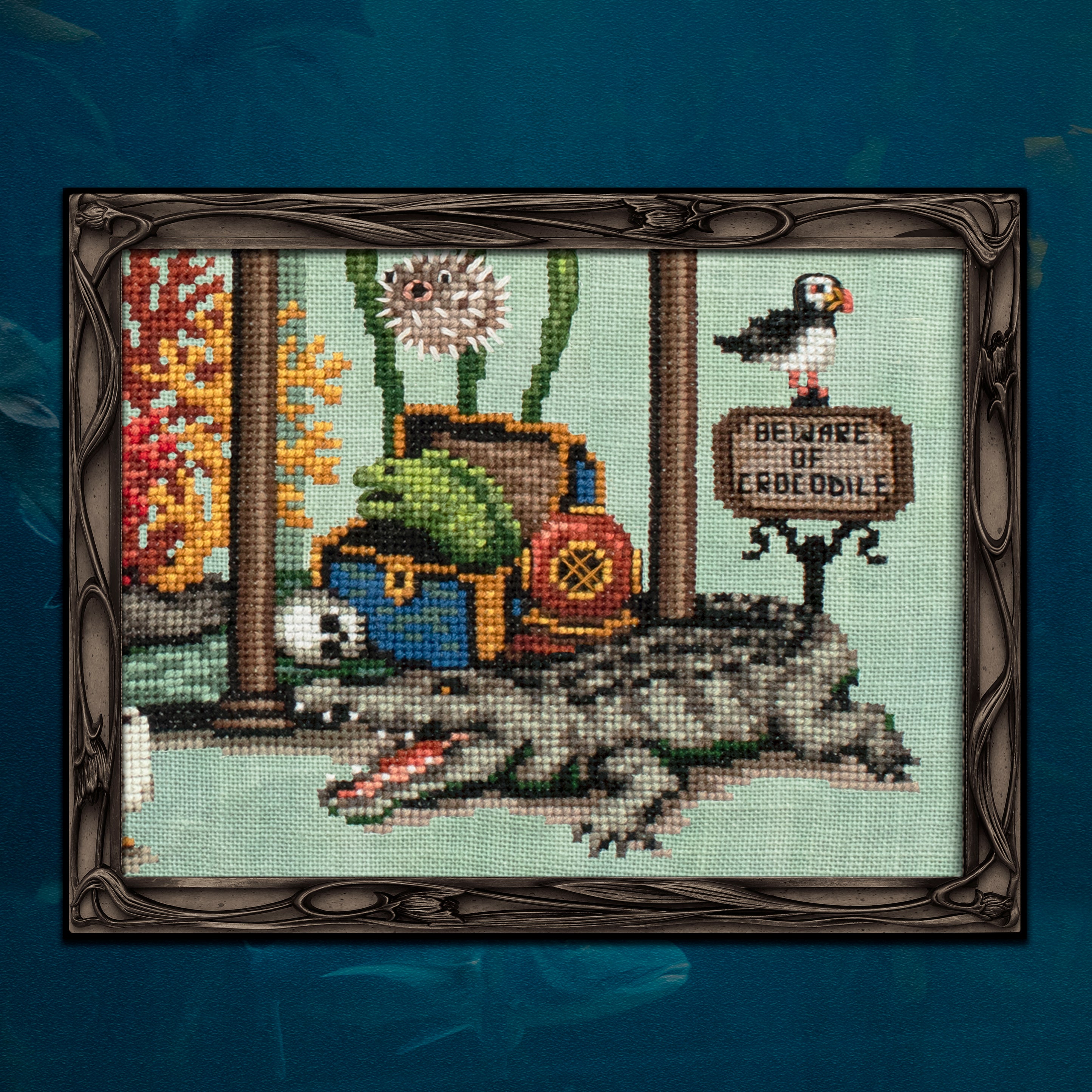 The Deadly Aquarium - Digital PDF Cross Stitch Pattern – Lola Crow ...