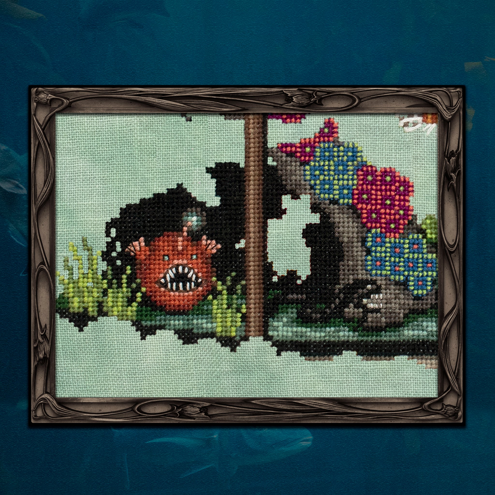 The Deadly Aquarium SAL - Digital PDF Cross Stitch Pattern – Lola Crow ...
