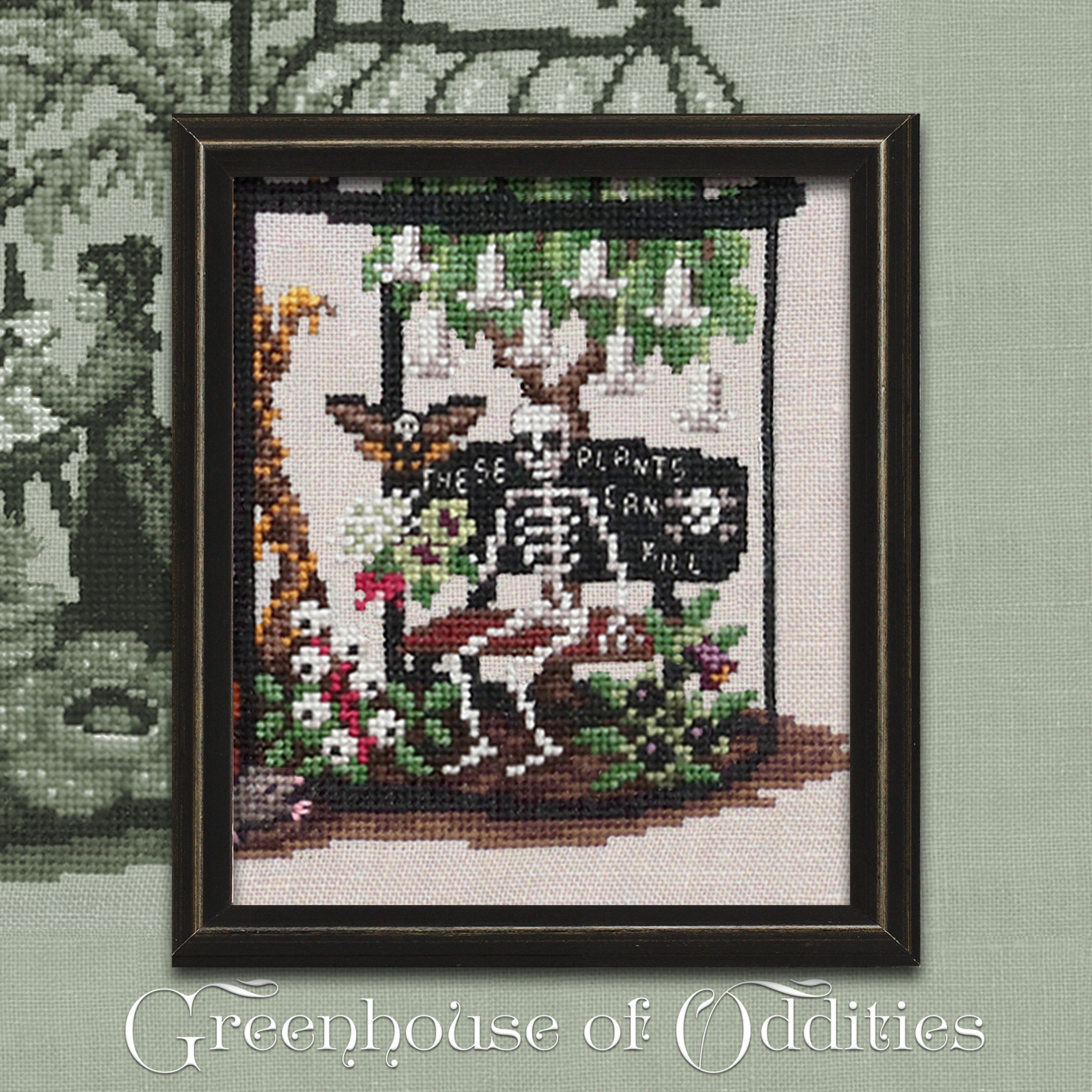 Greenhouse of Oddities - Digital PDF Cross Stitch Pattern – Lola Crow ...
