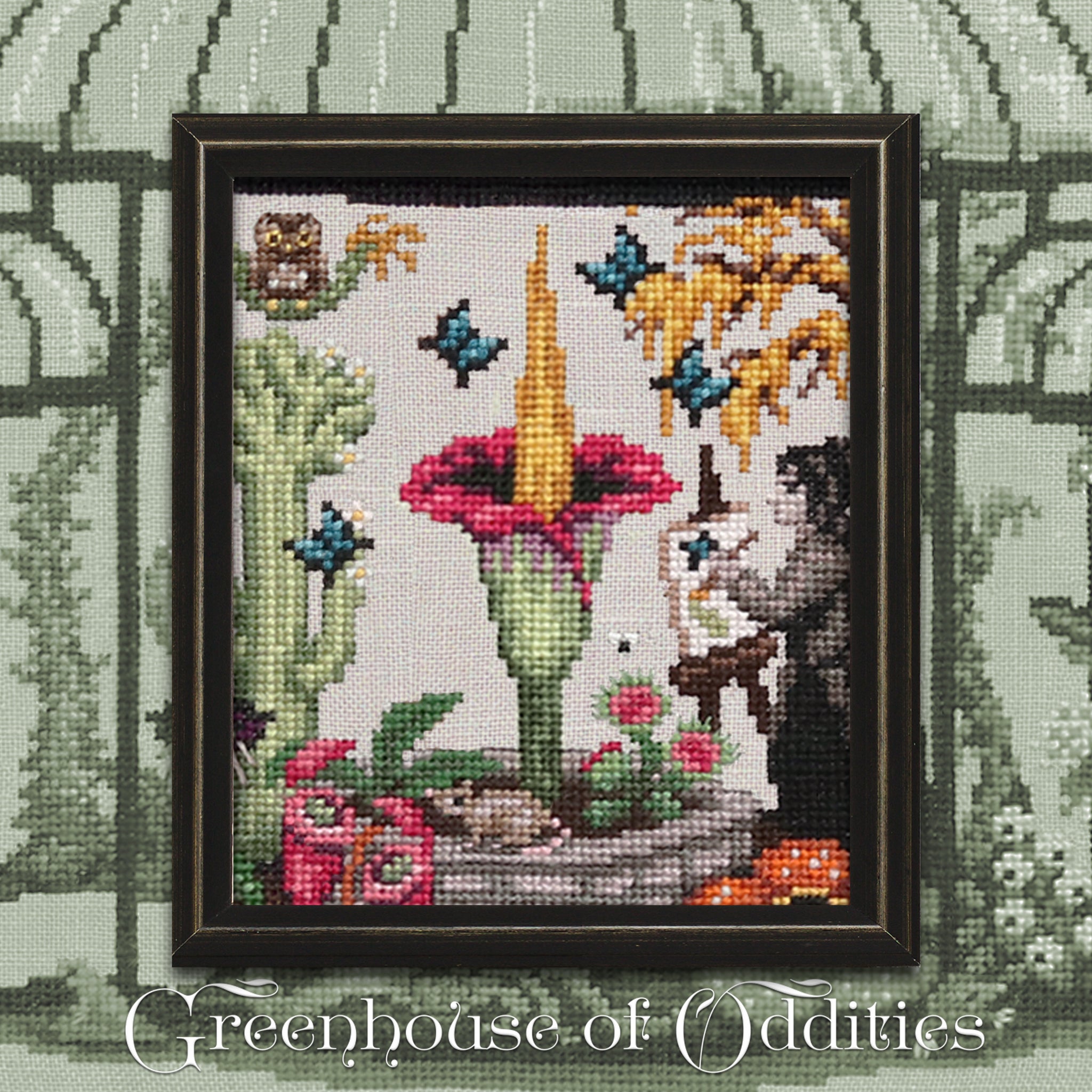 Greenhouse of Oddities - Digital PDF Cross Stitch Pattern – Lola Crow ...