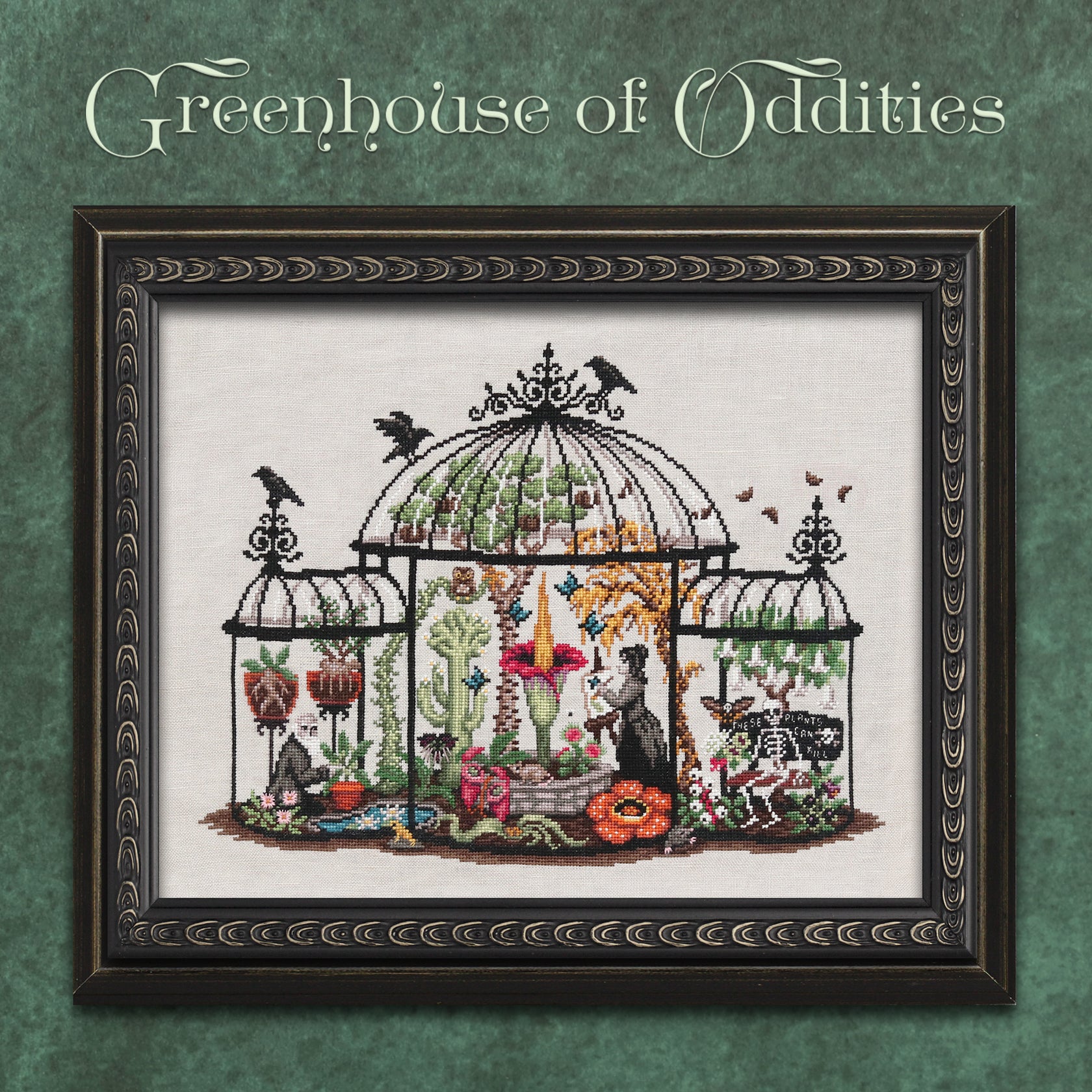 Greenhouse of Oddities - Digital PDF Cross Stitch Pattern – Lola Crow ...